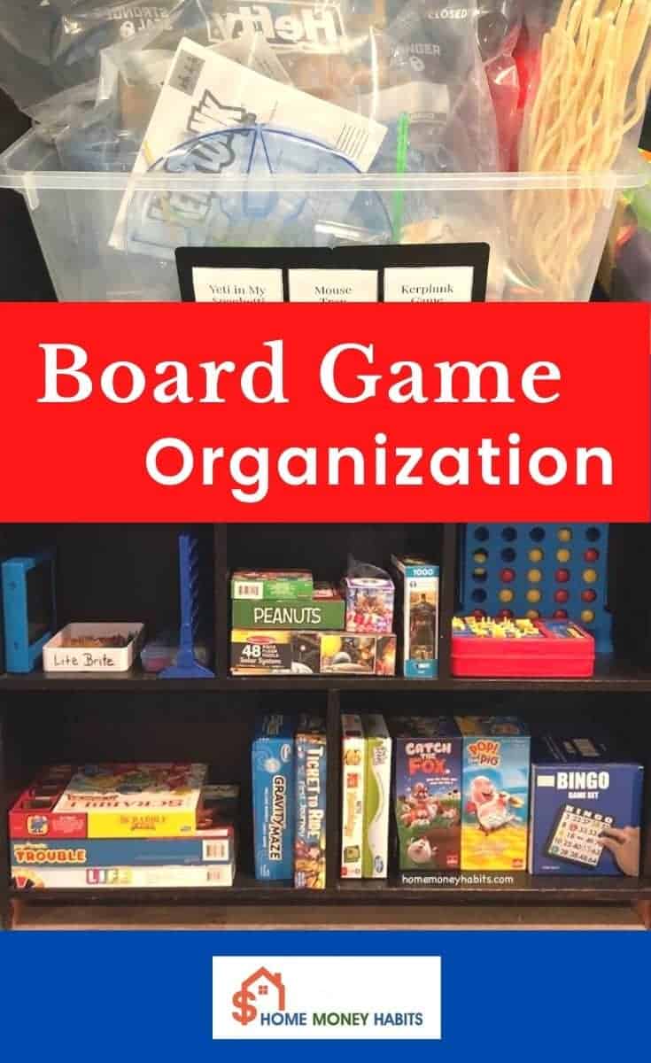 Storage Ideas to Organize Board Games and Cards - Home Money Habits